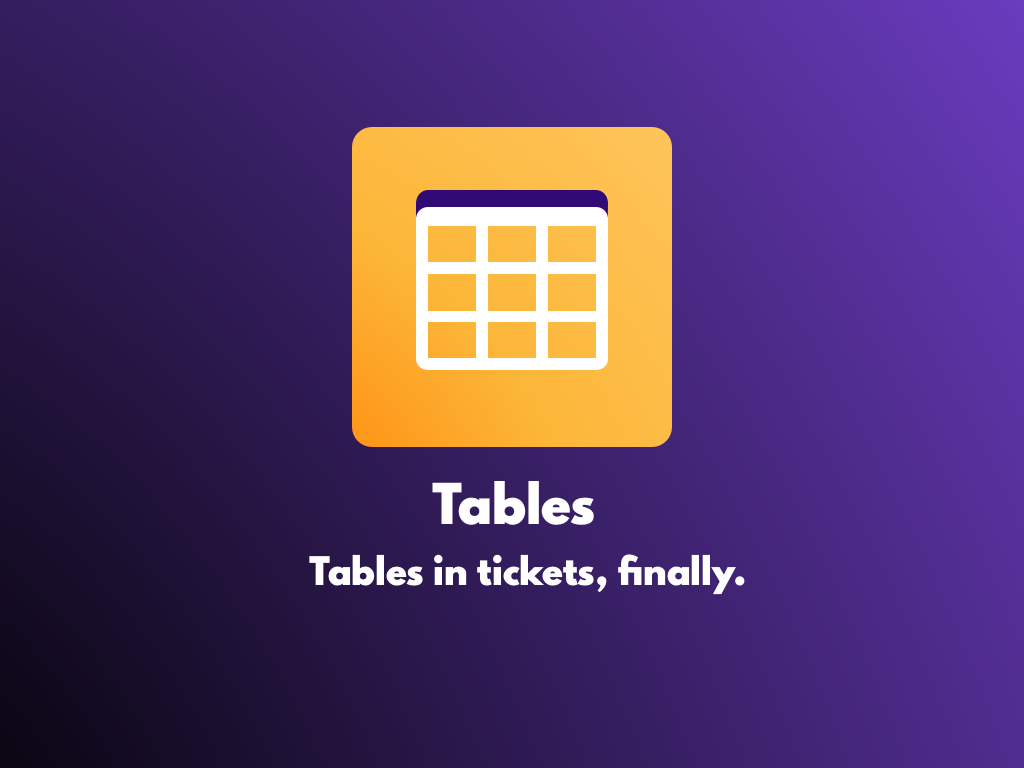 Tables App Integration With Zendesk Support